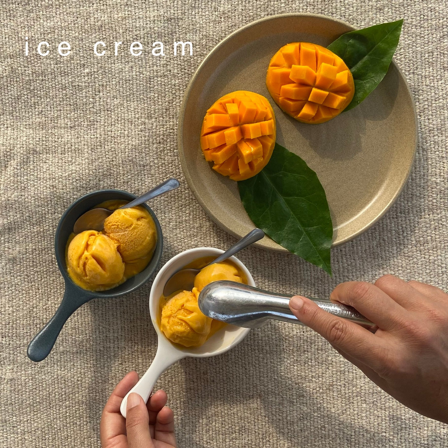 Alphonso mango ice cream – LivingClay